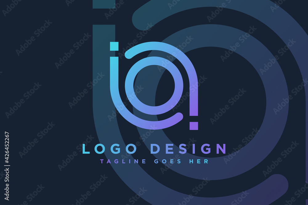 abstract initial letter ba logo design vector illustration.letter ba ...