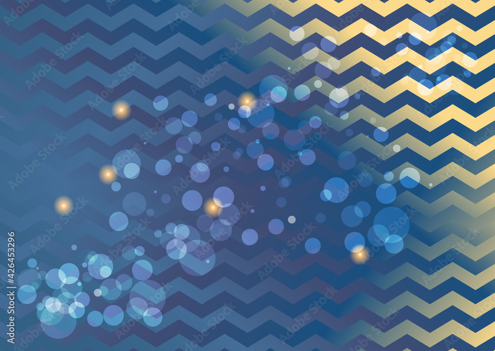 Navy And Yellow Chevron Background