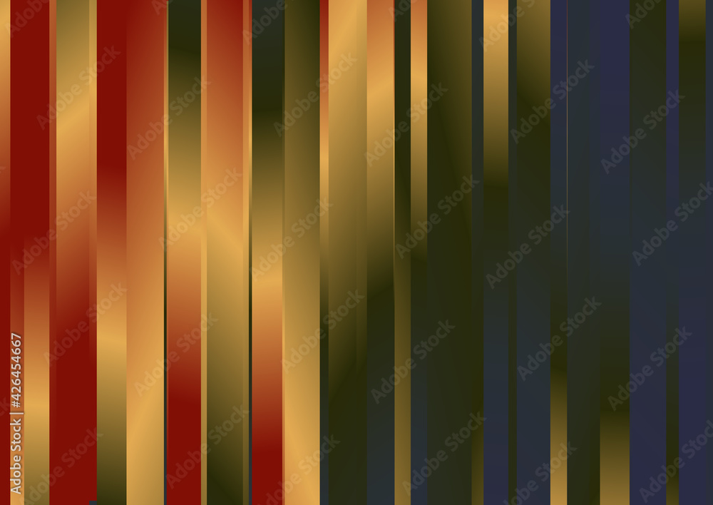 Parallel Vertical Stripes Red Blue and Gold Gradient Background Vector ...