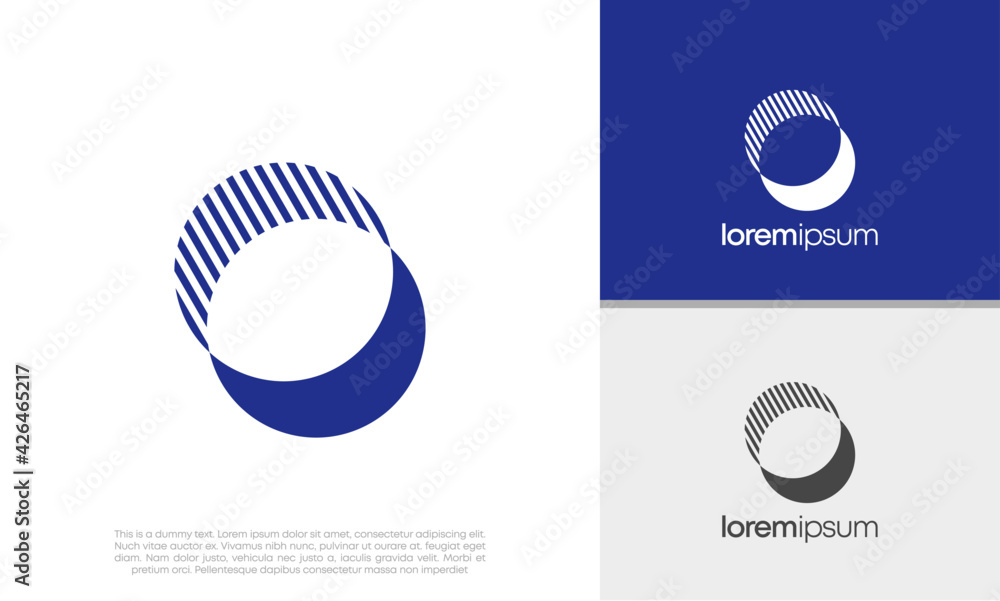 Abstract artificial intelligence logo. Innovative high tech logo ...