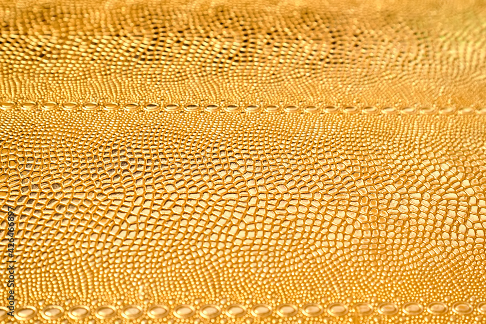 Golden glossy texture. Metal pattern. Golden texture of snake scales ...
