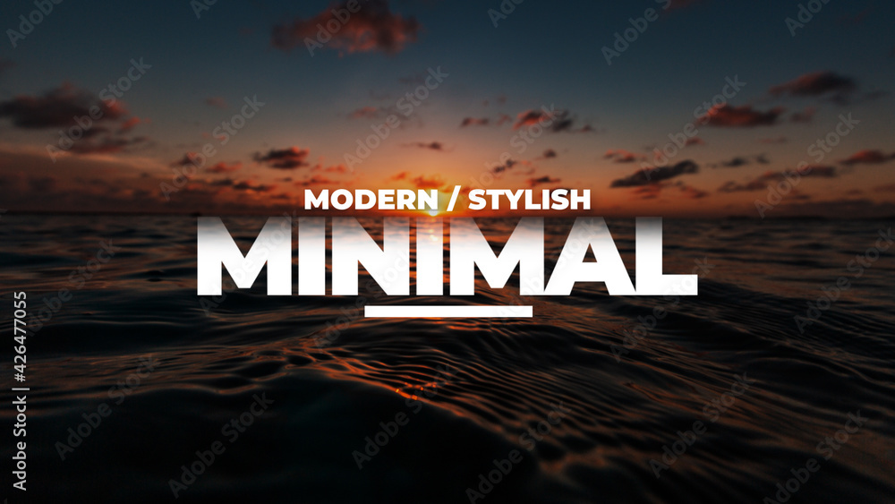 Stylish Title Animations Stock Template | Adobe Stock