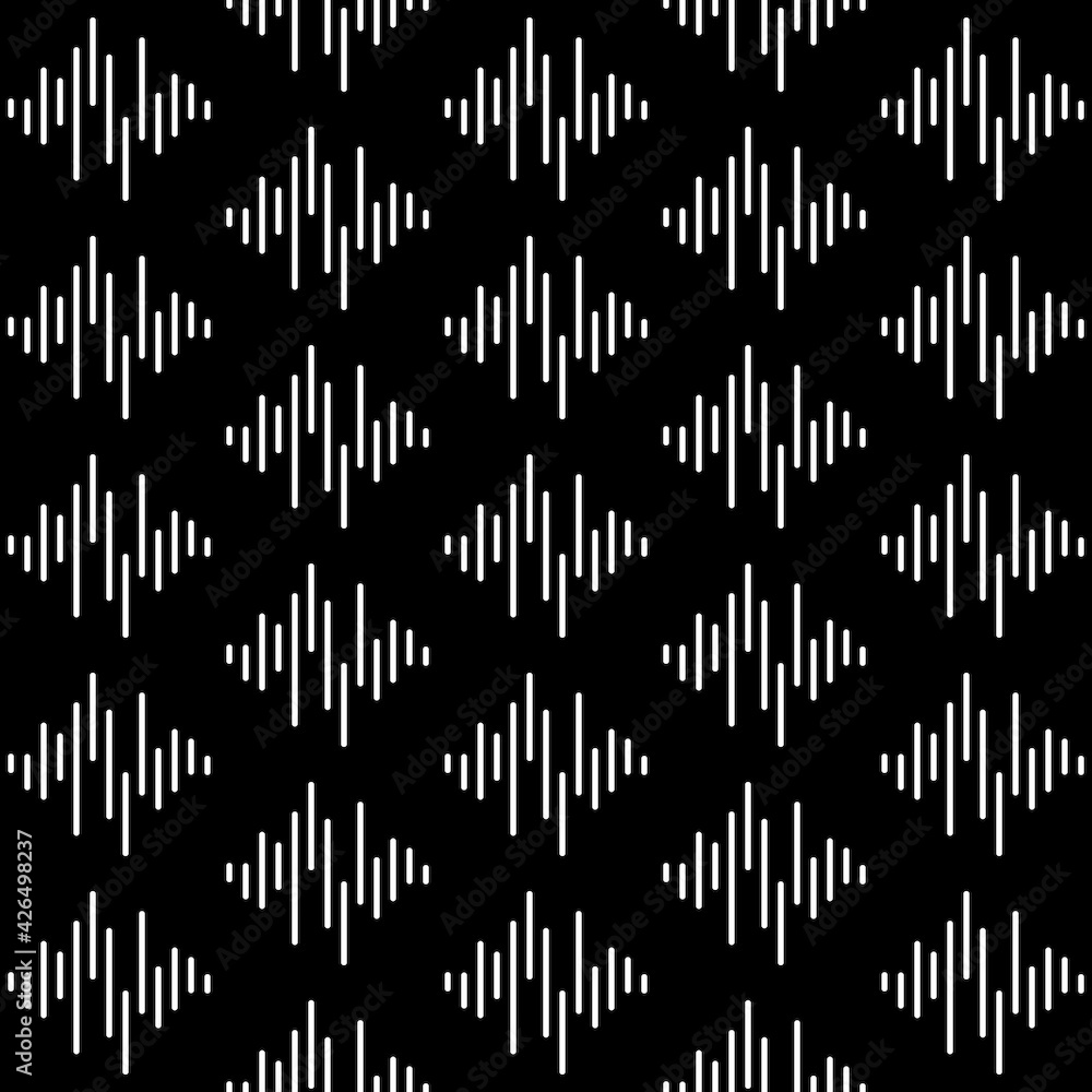 Seamless of line art pattern. Design modular random stripes white on ...