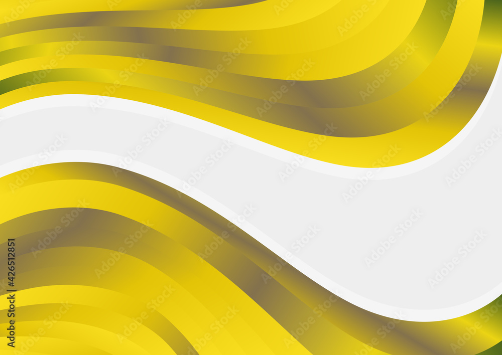 Gold Wave Business Presentation Template Design Stock Vector | Adobe Stock