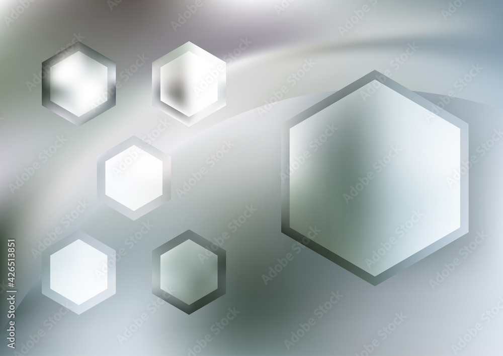 Light Color Hexagon Shape Background Vector Graphic Stock Vector ...