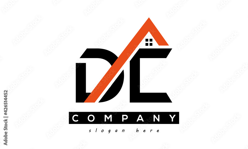 initial DC letter real estate construction logo vector Stock Vector ...