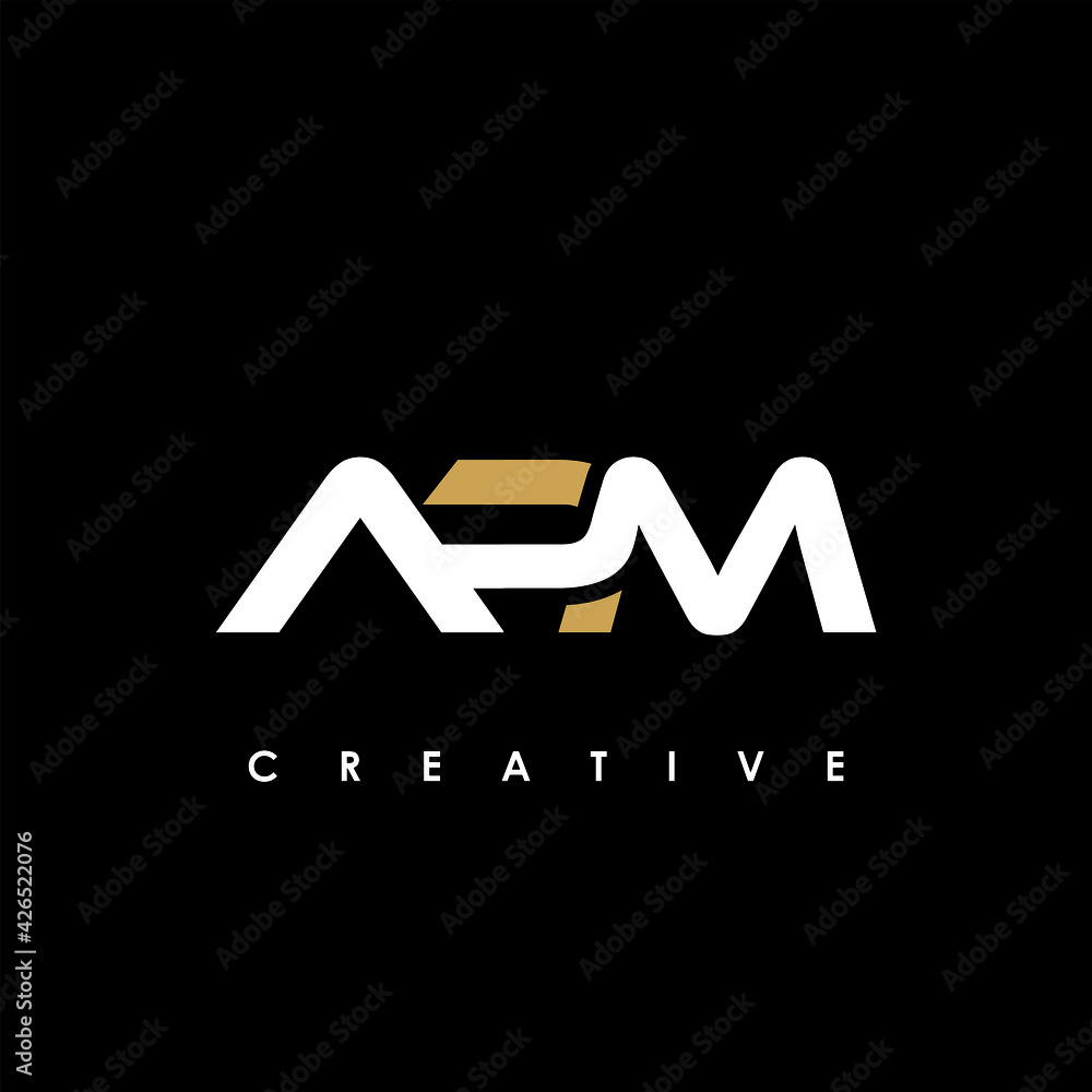 APM Letter Initial Logo Design Template Vector Illustration Stock ...