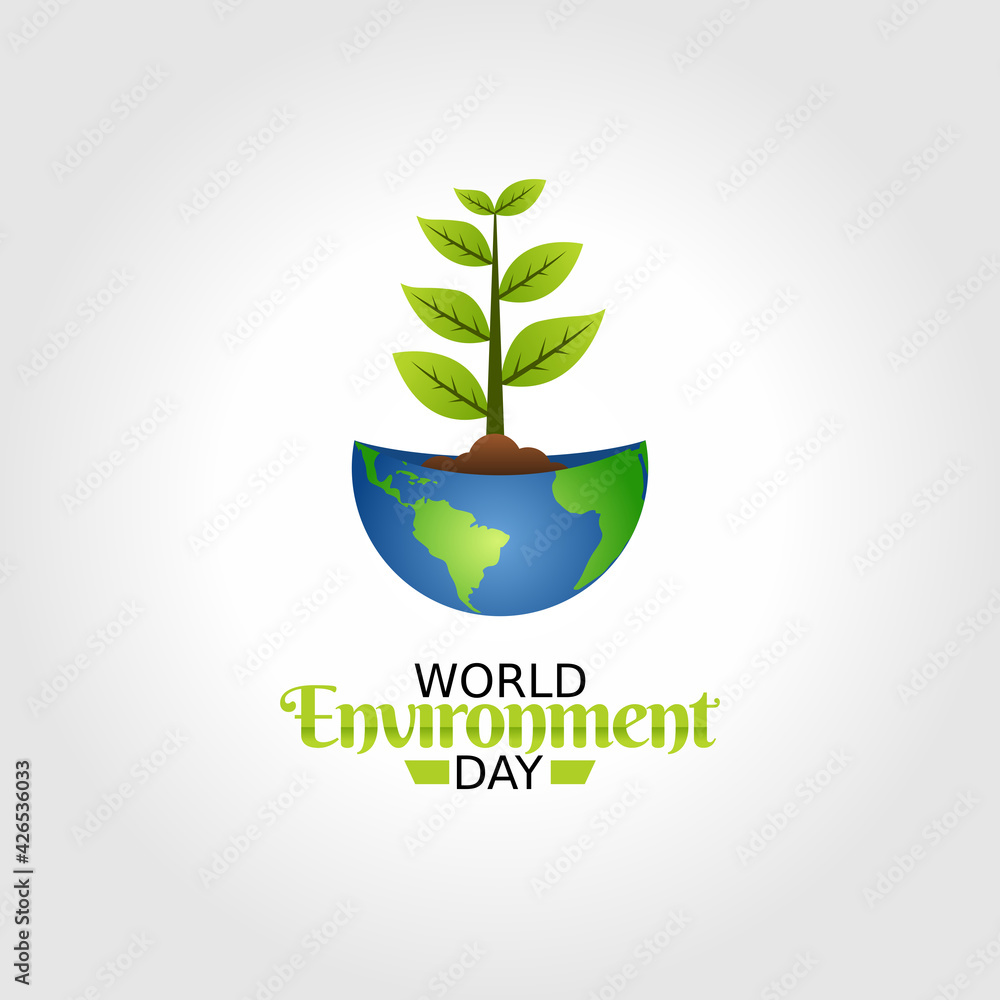 vector graphic of world environment day good for world environment day ...