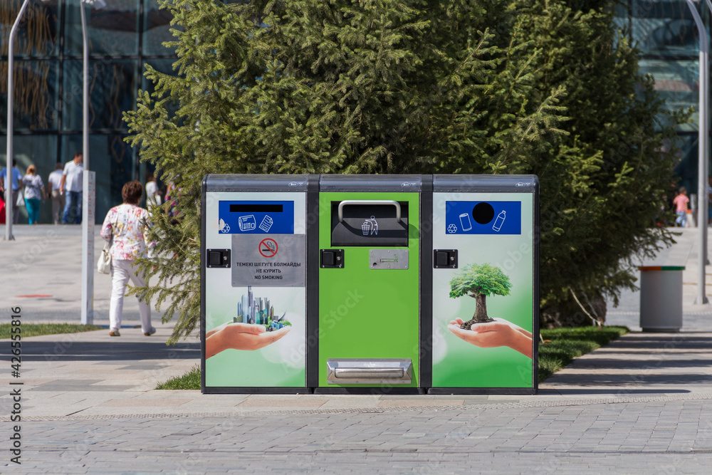 Containers for separate waste collection. Tanks for separate waste ...