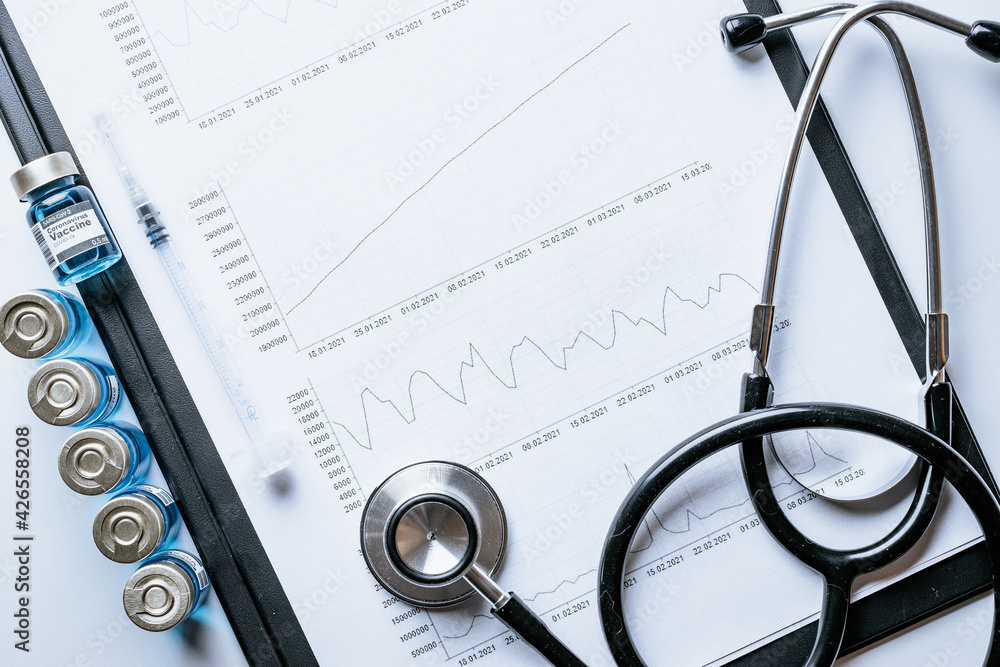 Medical statistics. Healthcare medical infographic, doctor health ...