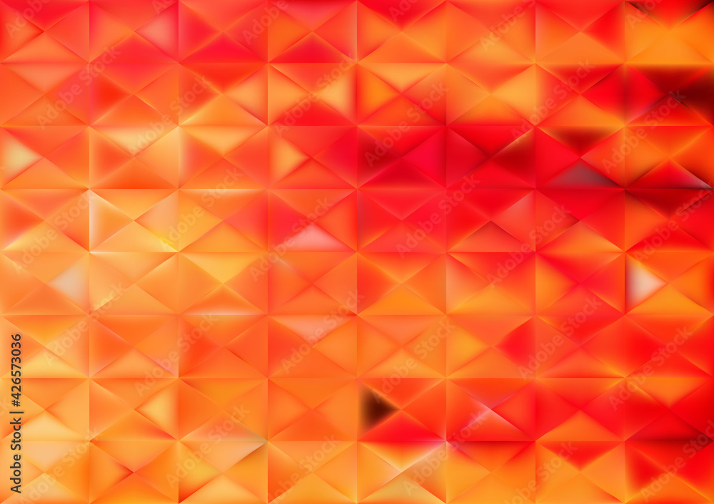 Abstract Red and Yellow Triangle Pattern Background Illustration Stock ...