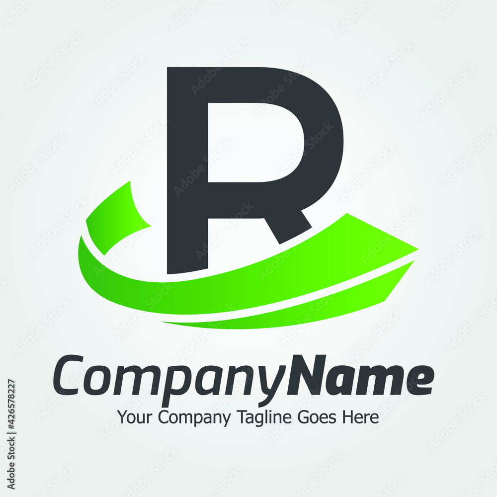 Letter R vector logo template, Colorful Letter R logo, Financial ...