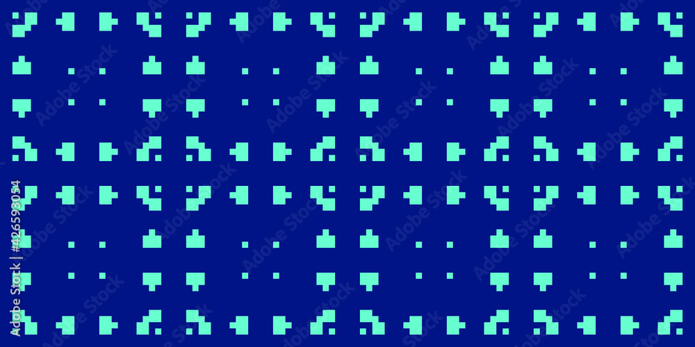 Colorful Pixel background seamless pattern. Vector illustration Stock ...