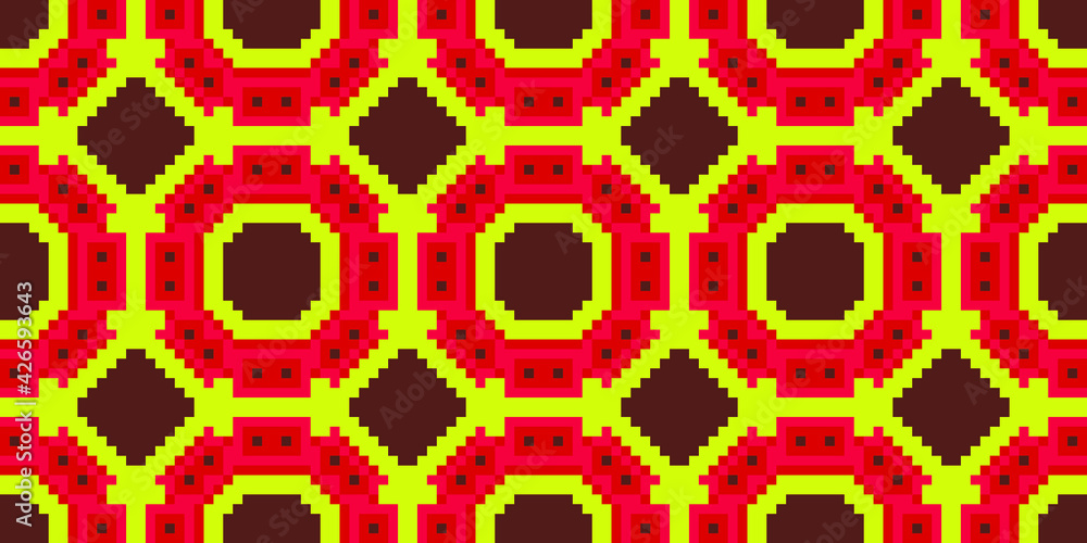 Colored Pixels background 8 bit. Vector illustration Stock Vector ...