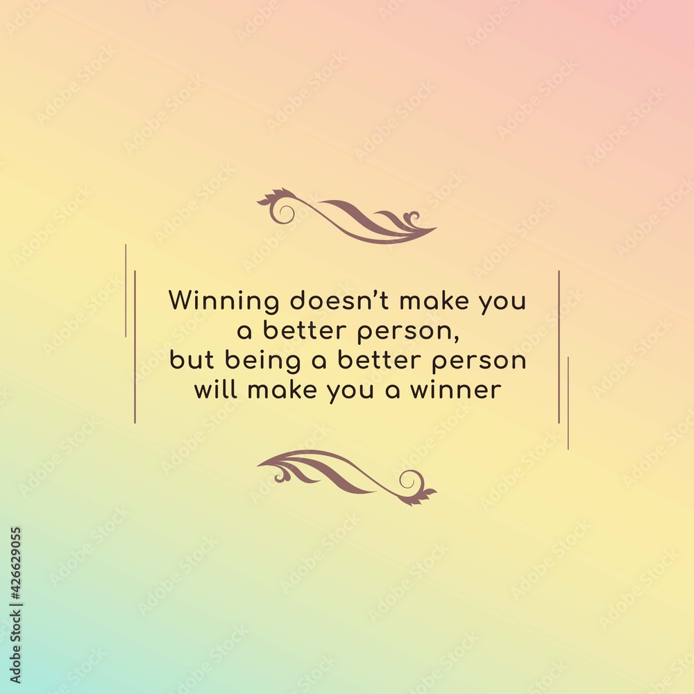 Inspirational Quotes on Pastel Color Backgrounds Stock Vector | Adobe Stock