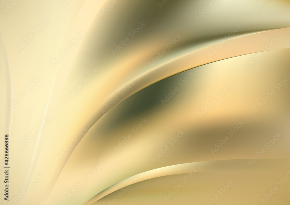 Abstract Light Brown Shiny Wave Background Image Stock Vector | Adobe Stock
