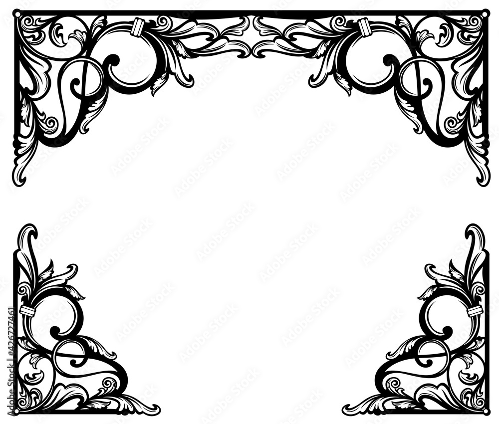 Black Vintage Border