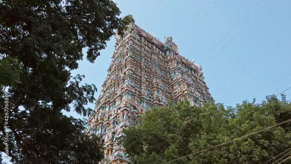 Meenakshi Sundareswarar Temple in Madurai. Tamil Nadu, India. It is a ...