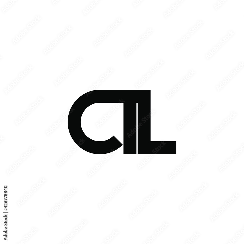 ctl letter original monogram logo design Stock Vector | Adobe Stock