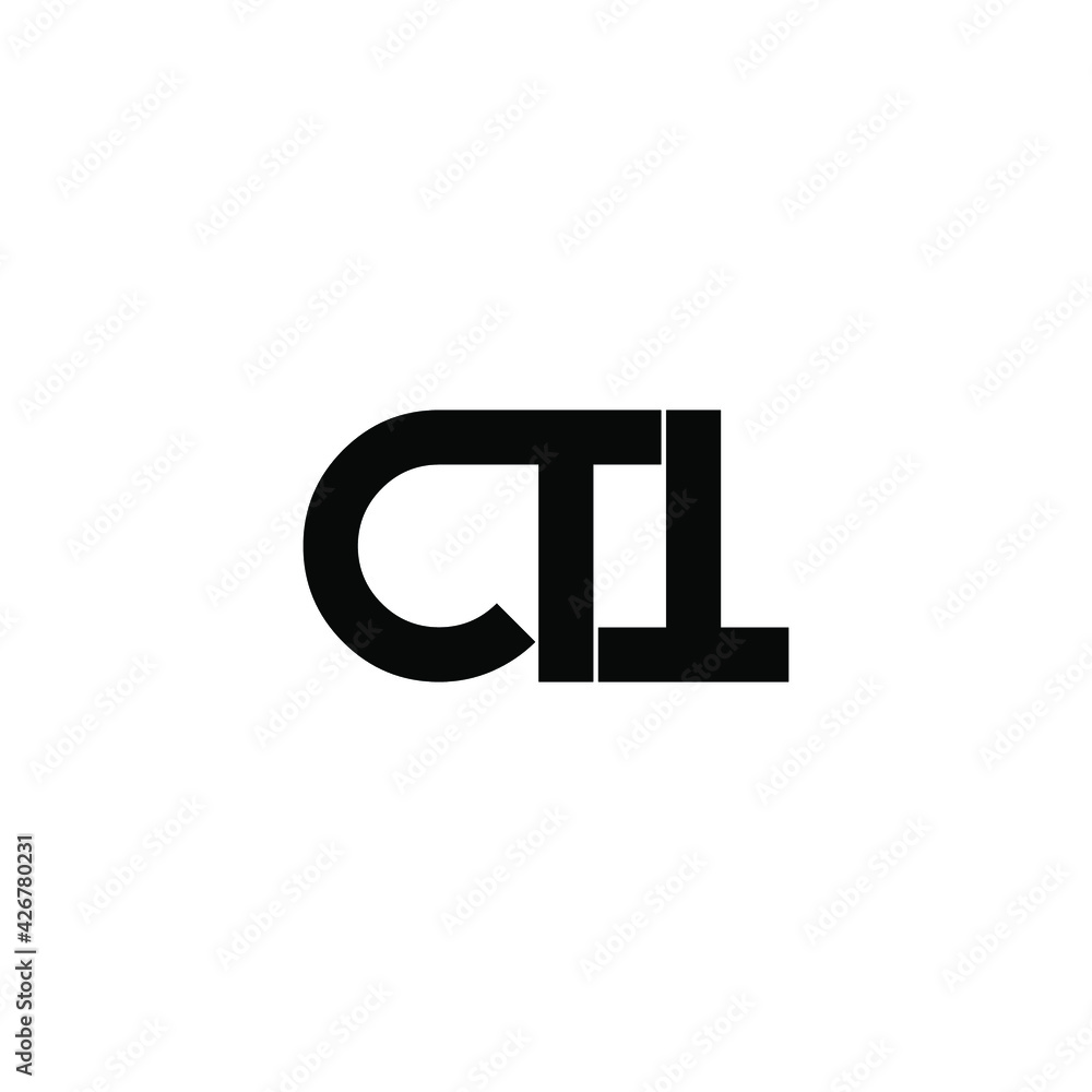 ctt letter original monogram logo design Stock Vector | Adobe Stock