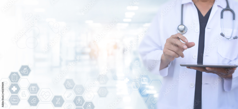 Virtual hospital, telemedicine, medical online, telehealth, healthcare ...