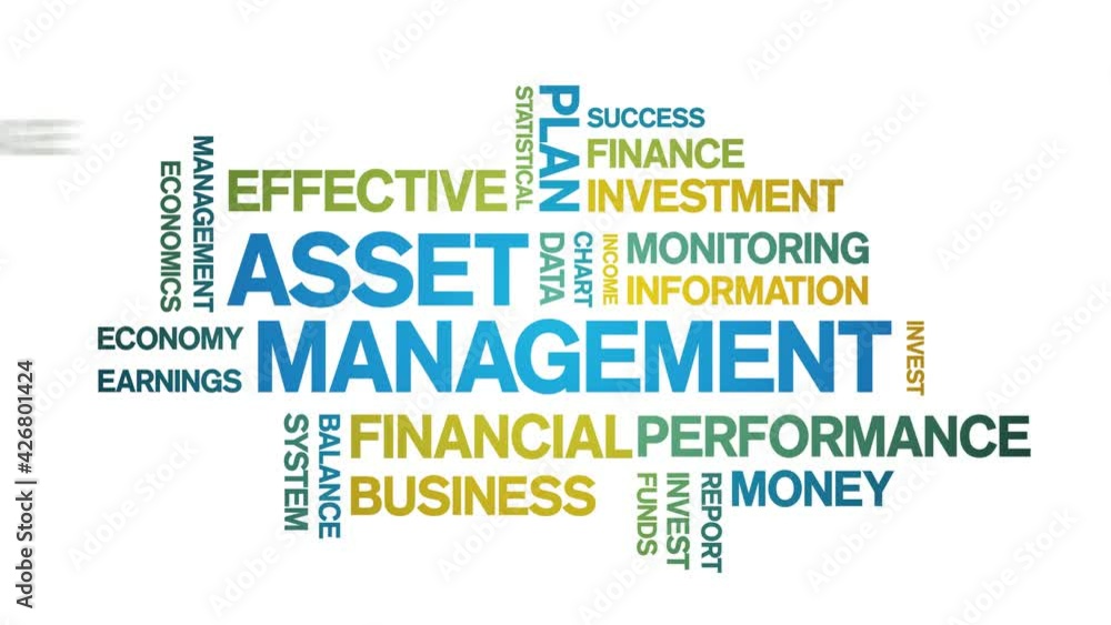 4k Asset Management Animated Tag Word Cloud;Text Design Animation ...