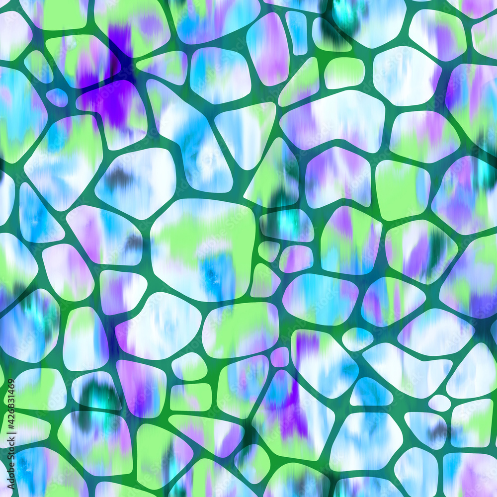 ภาพประกอบสต็อก Irregular abstract rounded pentagonal grid foam form ...