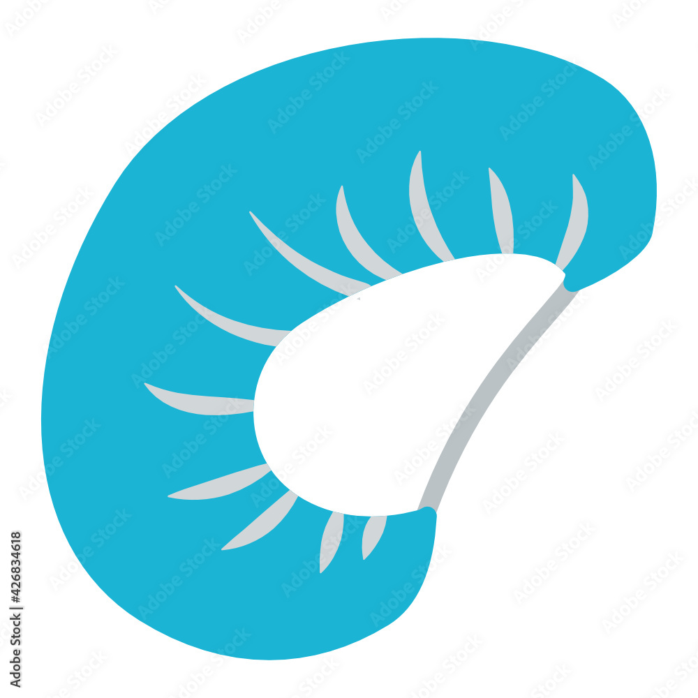 medical bouffant cap Concept, surgical disposable cap Vector color Icon ...