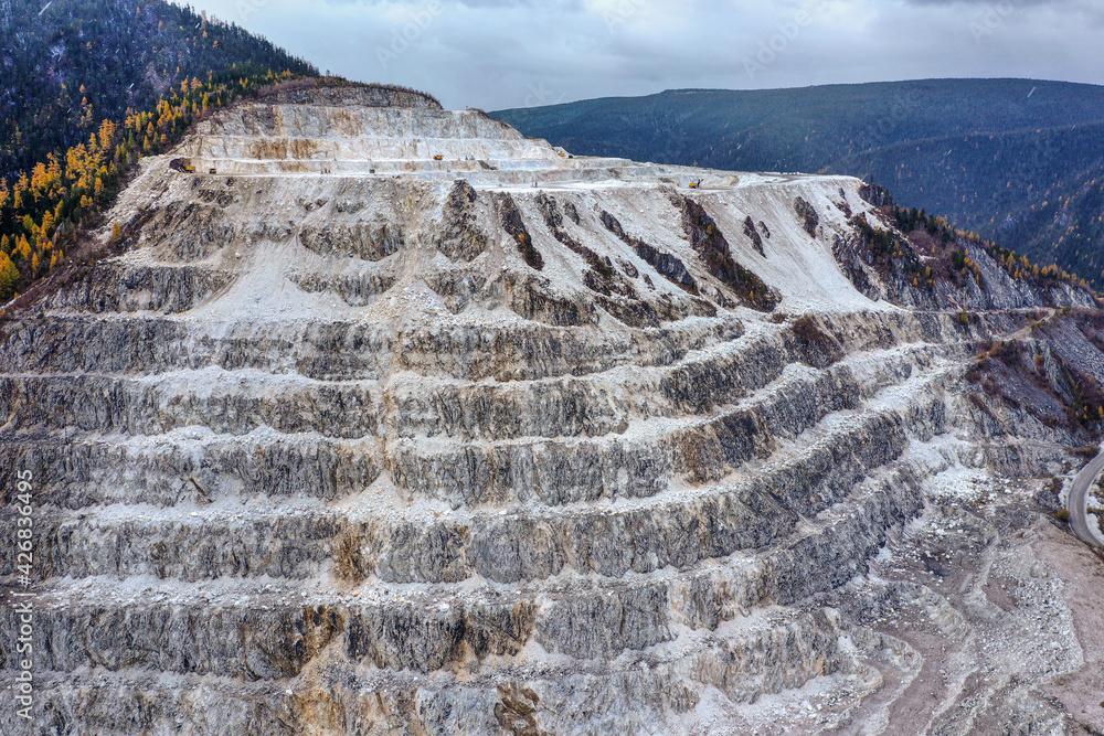 Surroundings of Lake Baikal. Khamar-Daban ridge. Gorge of Slyudyanka ...