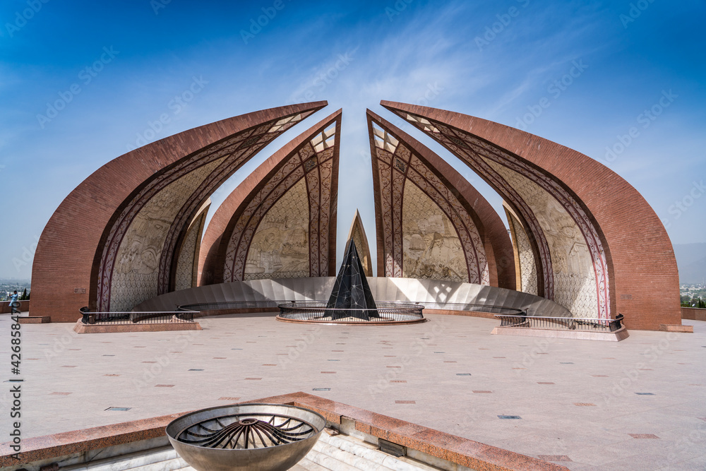 Islamabad, Pakistan, March 2021, The Pakistan Monument, a national ...