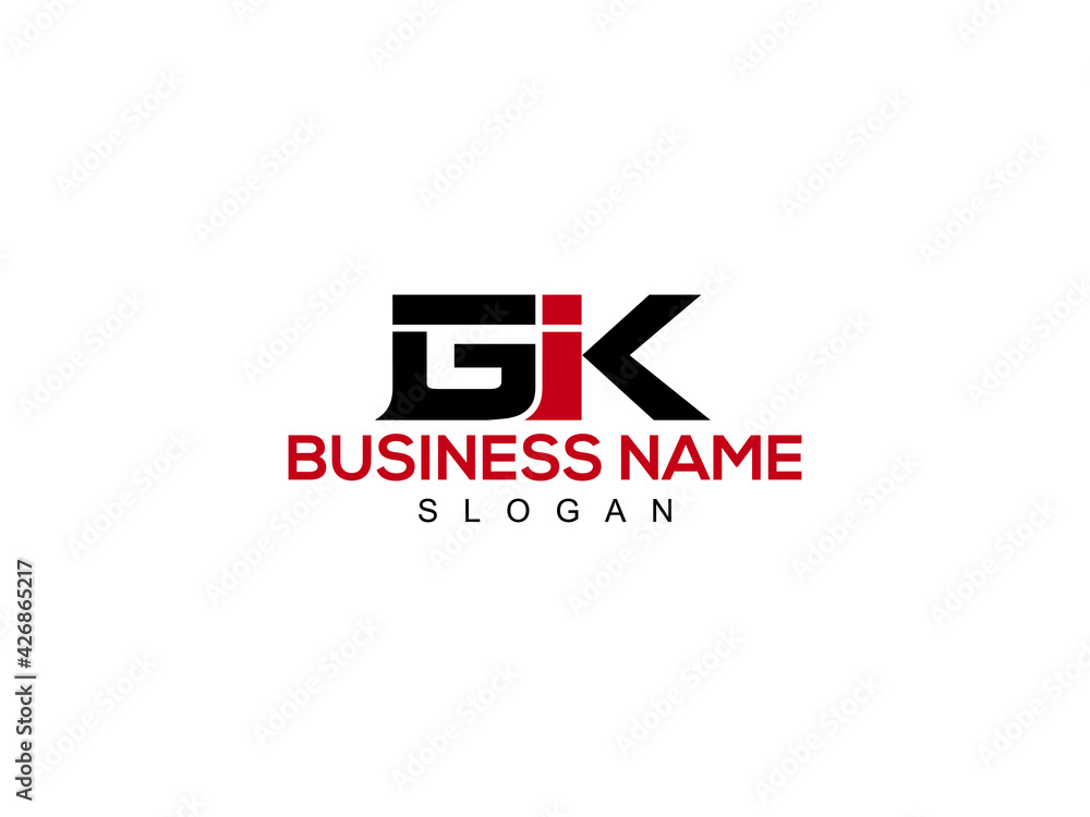 Letter GIK Logo Icon design for Your Business Stock Vector | Adobe Stock