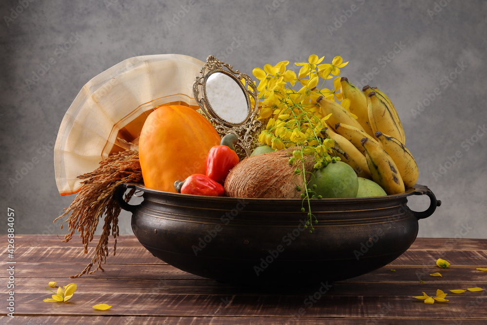 Kerala festival,rituals of Vishu festival -Vishukkani or Vishu sight, a ...