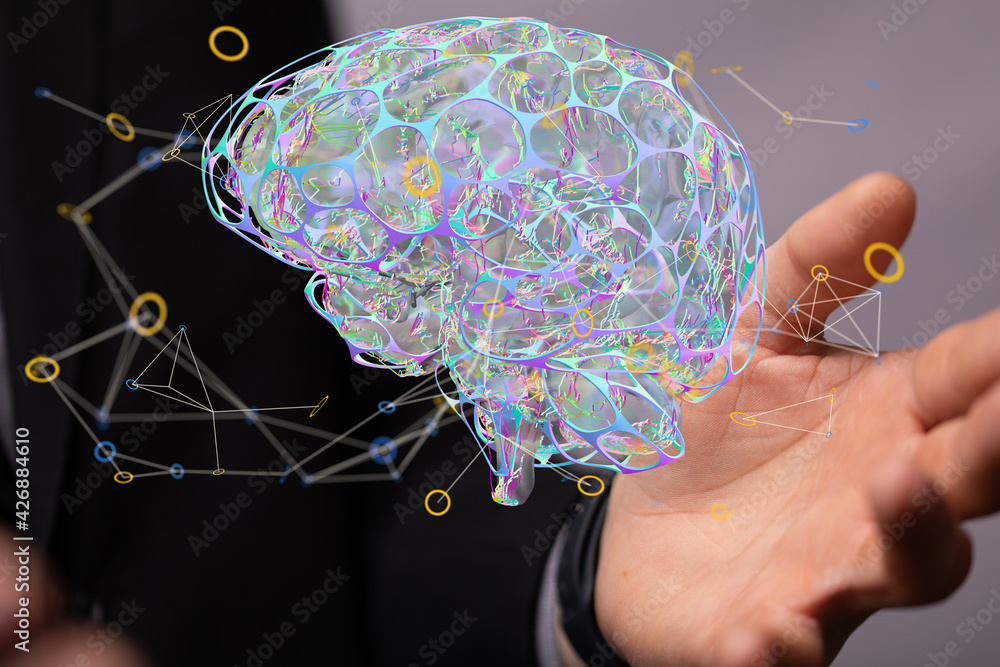 information intelligence brain ai digtal 3d artificial intelligence ...