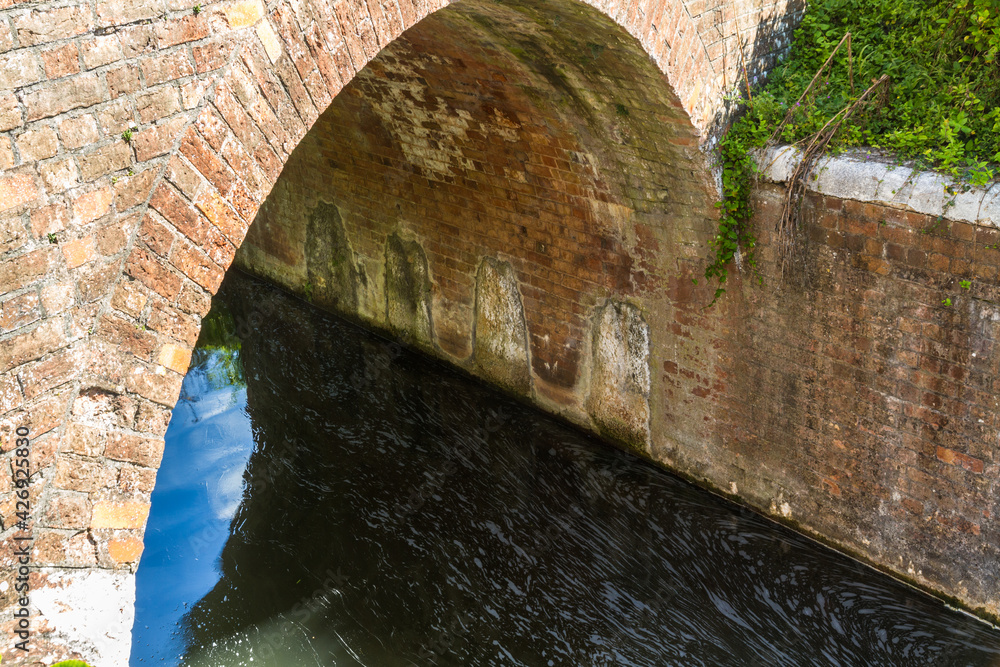 Canal bridge with World War 2 Demolition Chambers on the Bridgewater ...