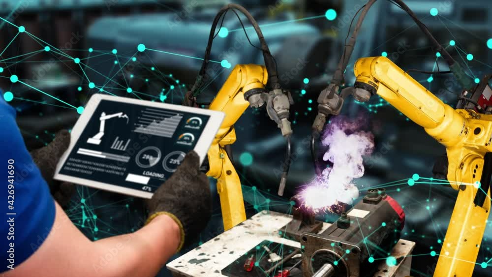 Smart industry robot arms modernization for innovative factory ...