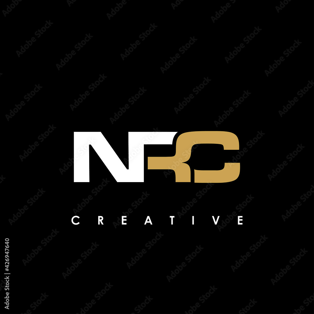 NRC Letter Initial Logo Design Template Vector Illustration Stock ...
