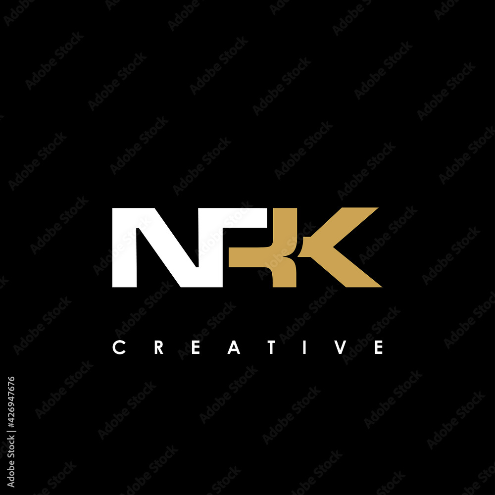 NRK Letter Initial Logo Design Template Vector Illustration Stock ...