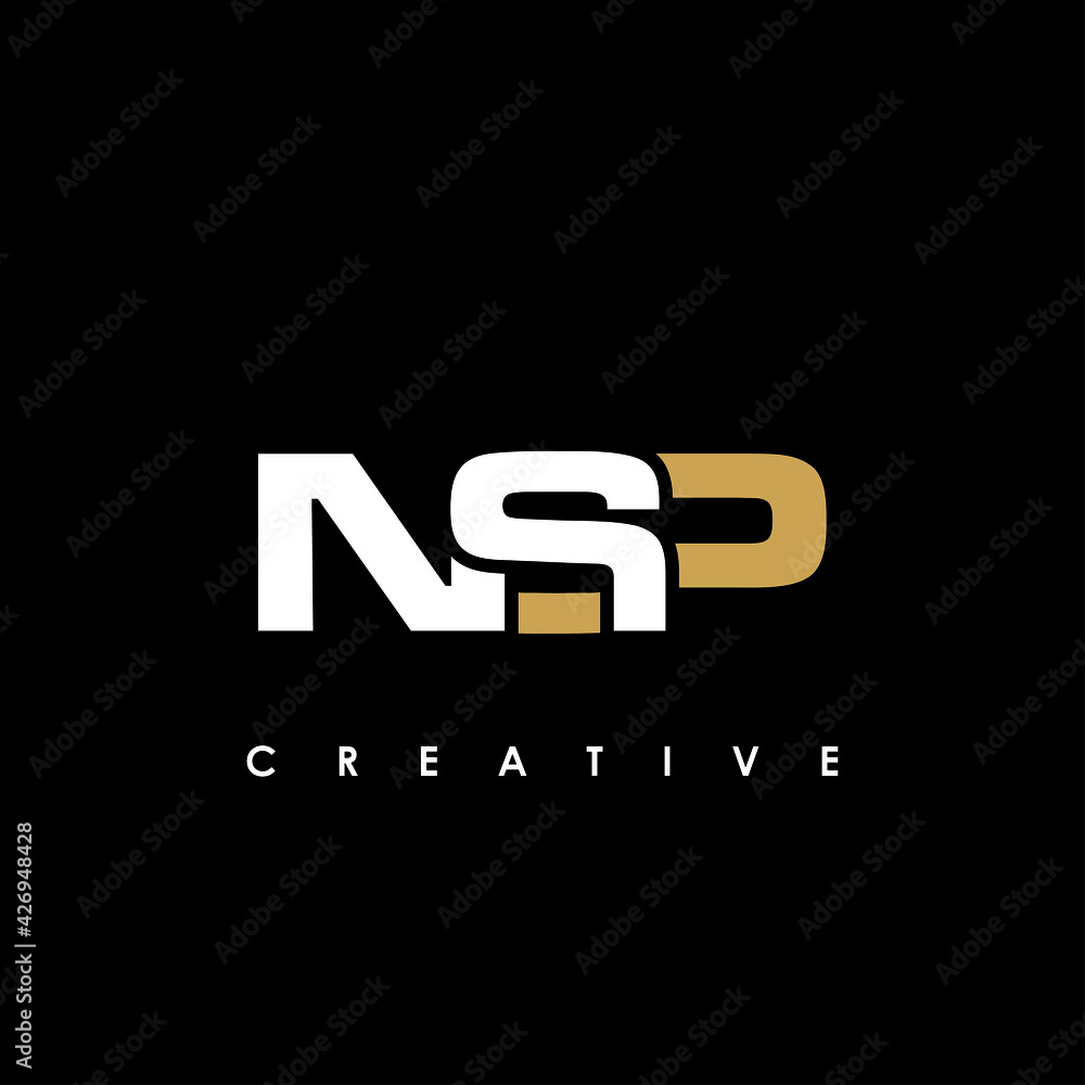 NSP Letter Initial Logo Design Template Vector Illustration Stock ...