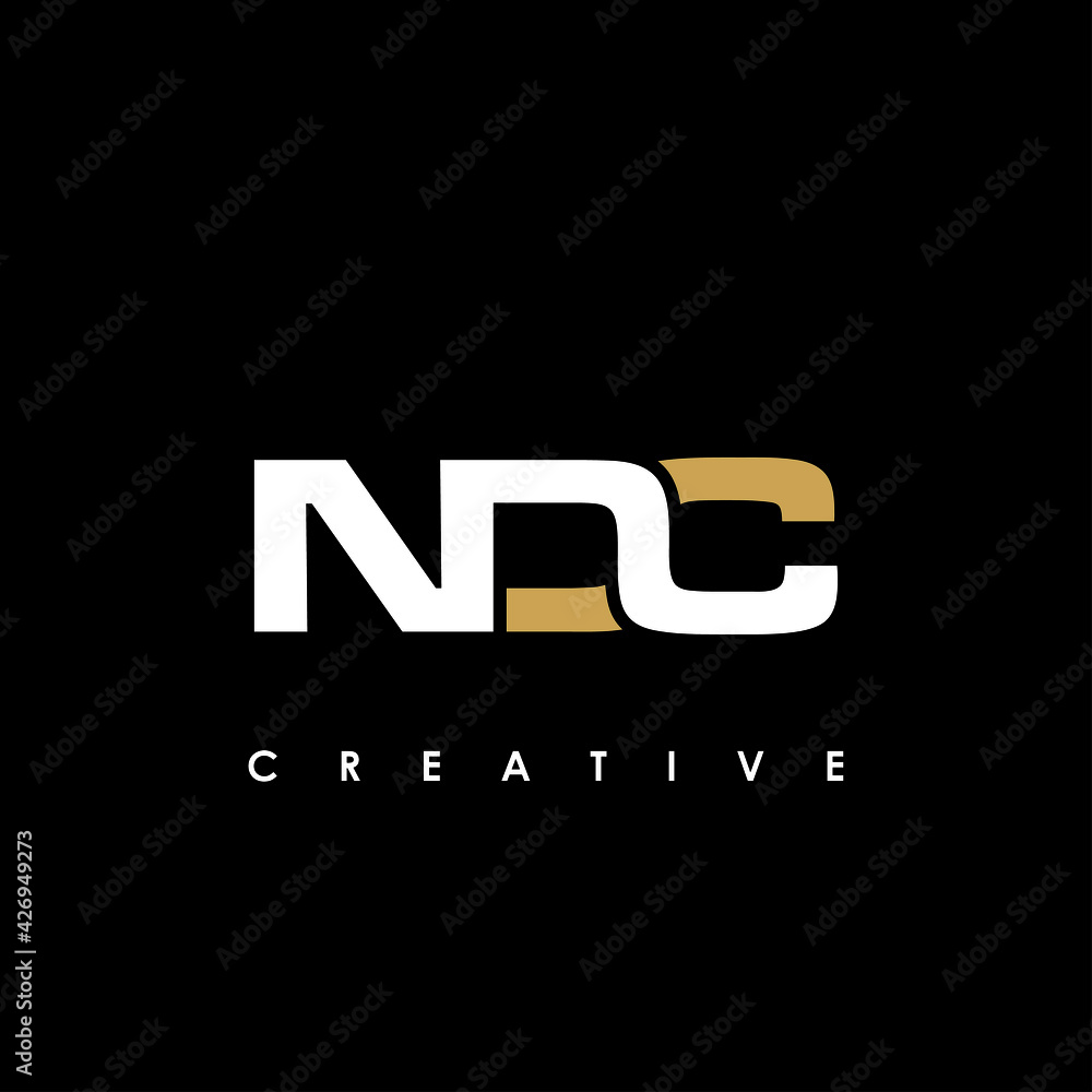 NDC Letter Initial Logo Design Template Vector Illustration Stock ...