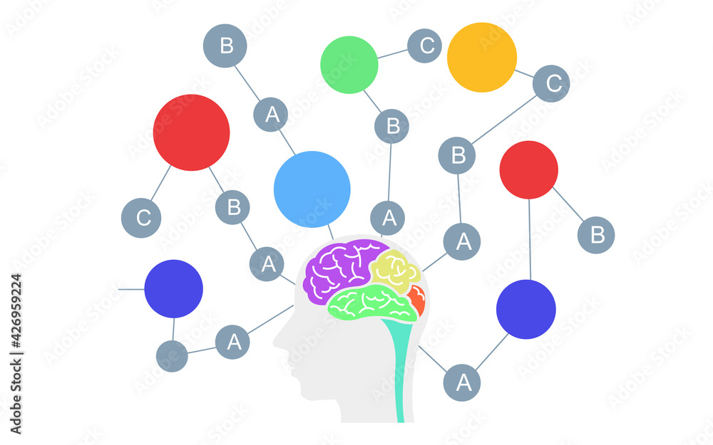 Creative vector illustration of mind map infographic template isolated ...