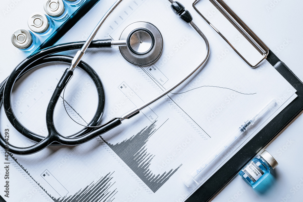 Infographic medical. Doctor stethoscope, hospital healthcare ...