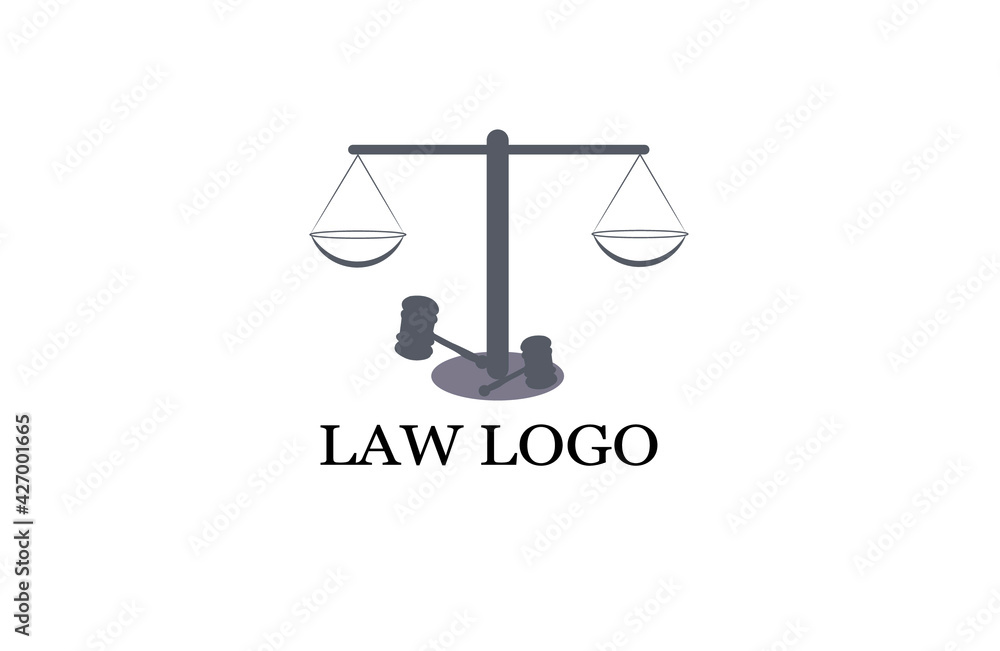 Law logo design vector template - act subject logo vector design Stock ...