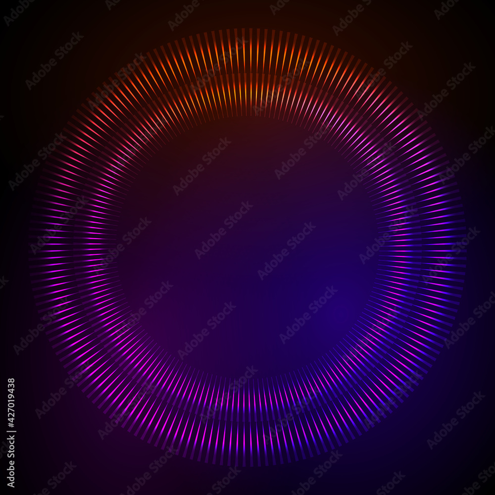 Circular Wireframe mesh logo element. Vector Illustration EPS10 digital ...