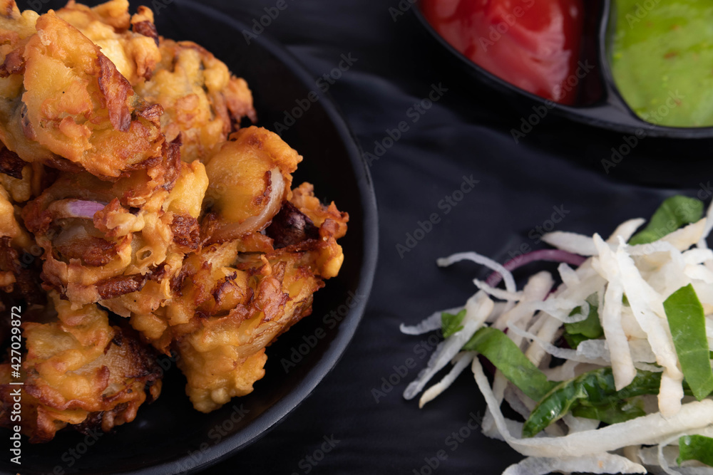 Onion Pakoda Also Known As Kanda Bhajji, Pyaj Ke Pakode, Pakoda, Pyaaj ...