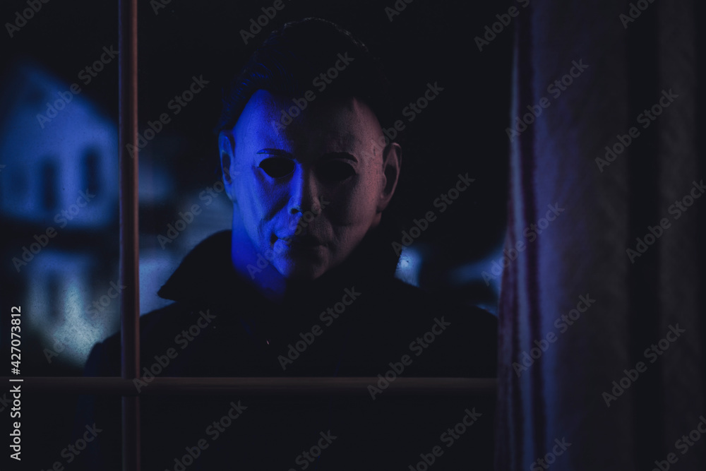 NEW YORK USA: APRIL 14 2021: Halloween horror movie slasher Michael ...