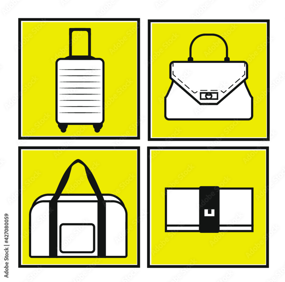 Pictogramme de sacs Stock Vector | Adobe Stock