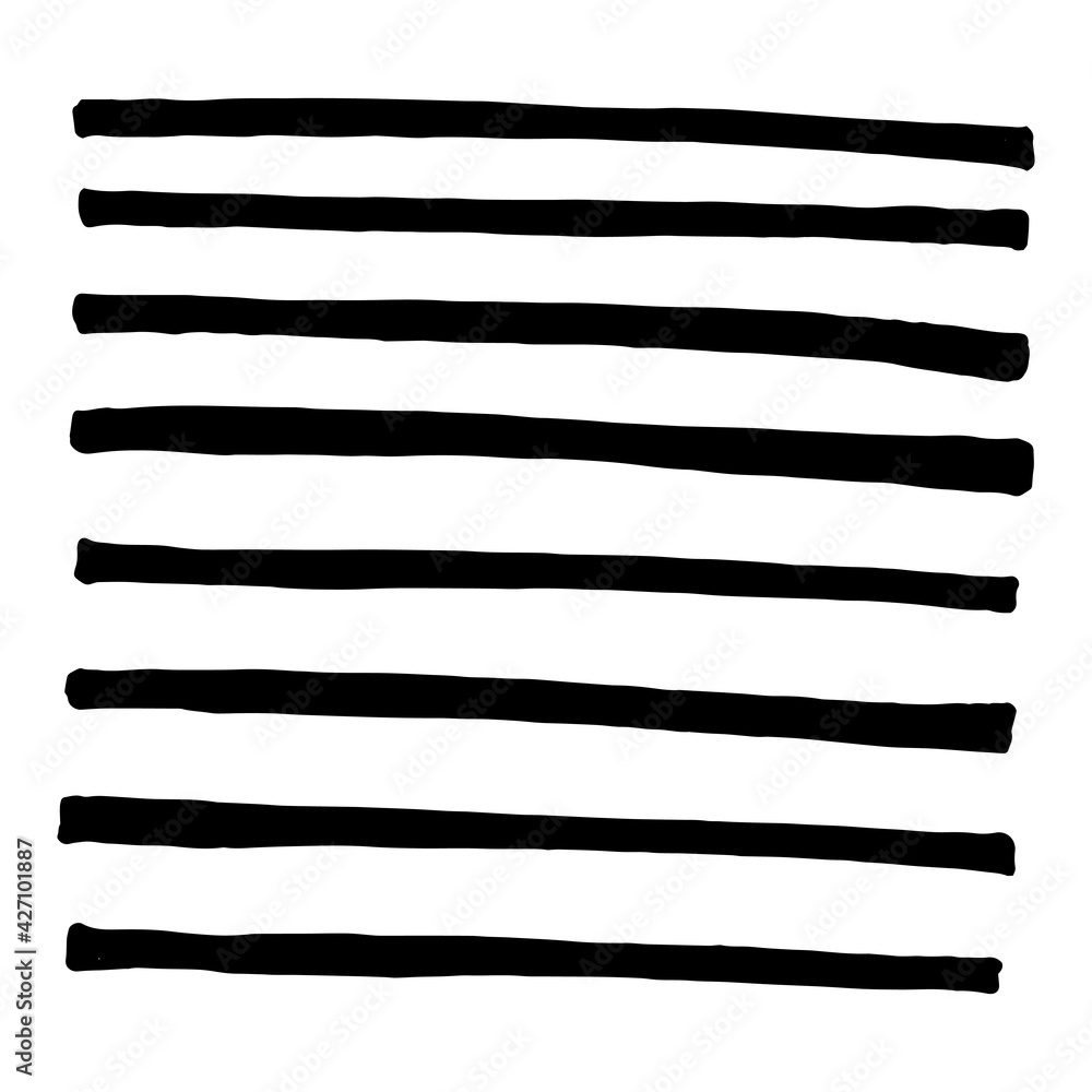 texture of stripes drawn by hand with pen and ink. Isolated on white ...