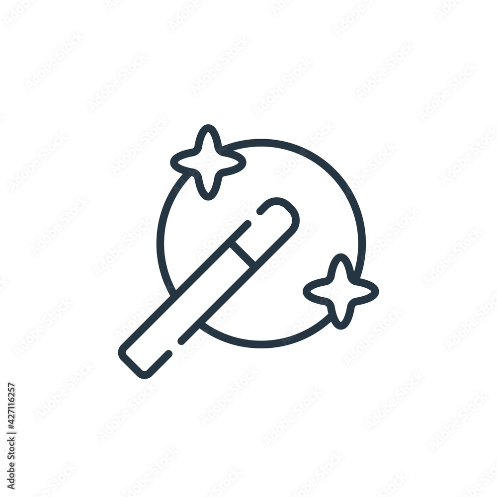 retouch icon. Thin linear retouch outline icon isolated on white ...