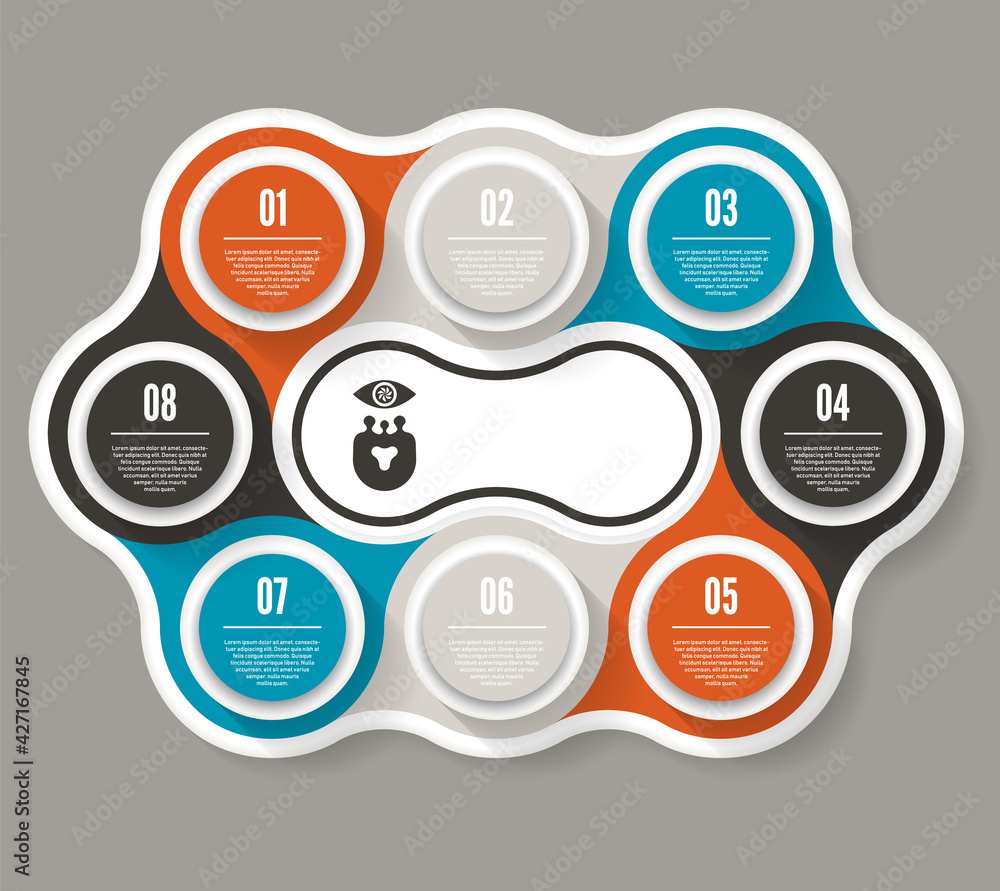 Vector progress background. Template for diagram, graph, presentation ...