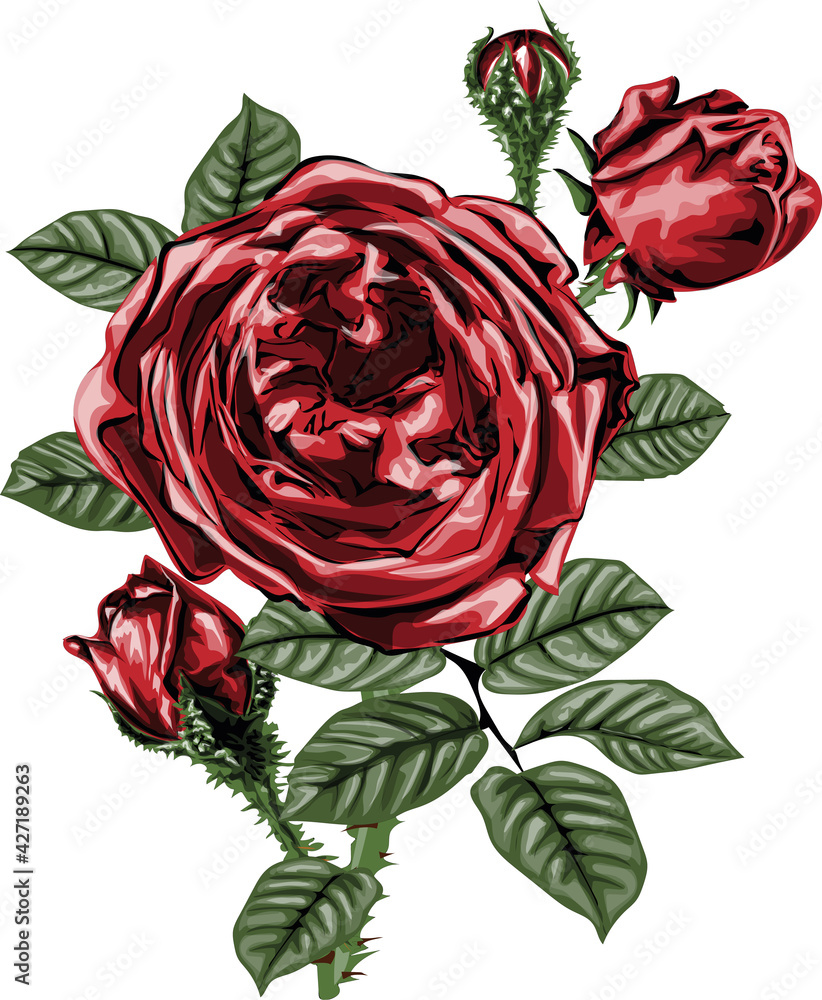 Vintage Red Roses Bouquets